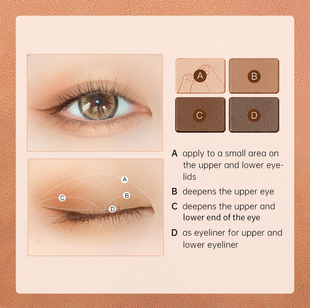 Autumn And Winter Tipsy Kitty Eyeshadow Quad – ZEESEA